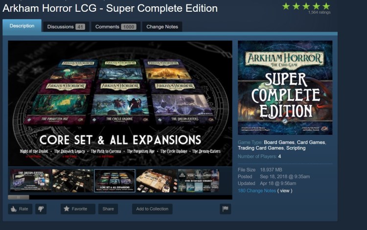 How to play Arkham Horror LCG on Tabletop Simulator (TTS) – Hall of Heroes
