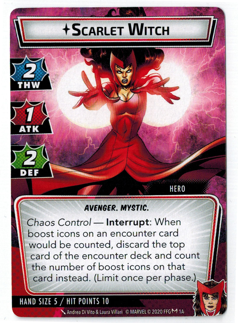Boost card vs encounter card definition. Example: can Scarlet Witch use ...